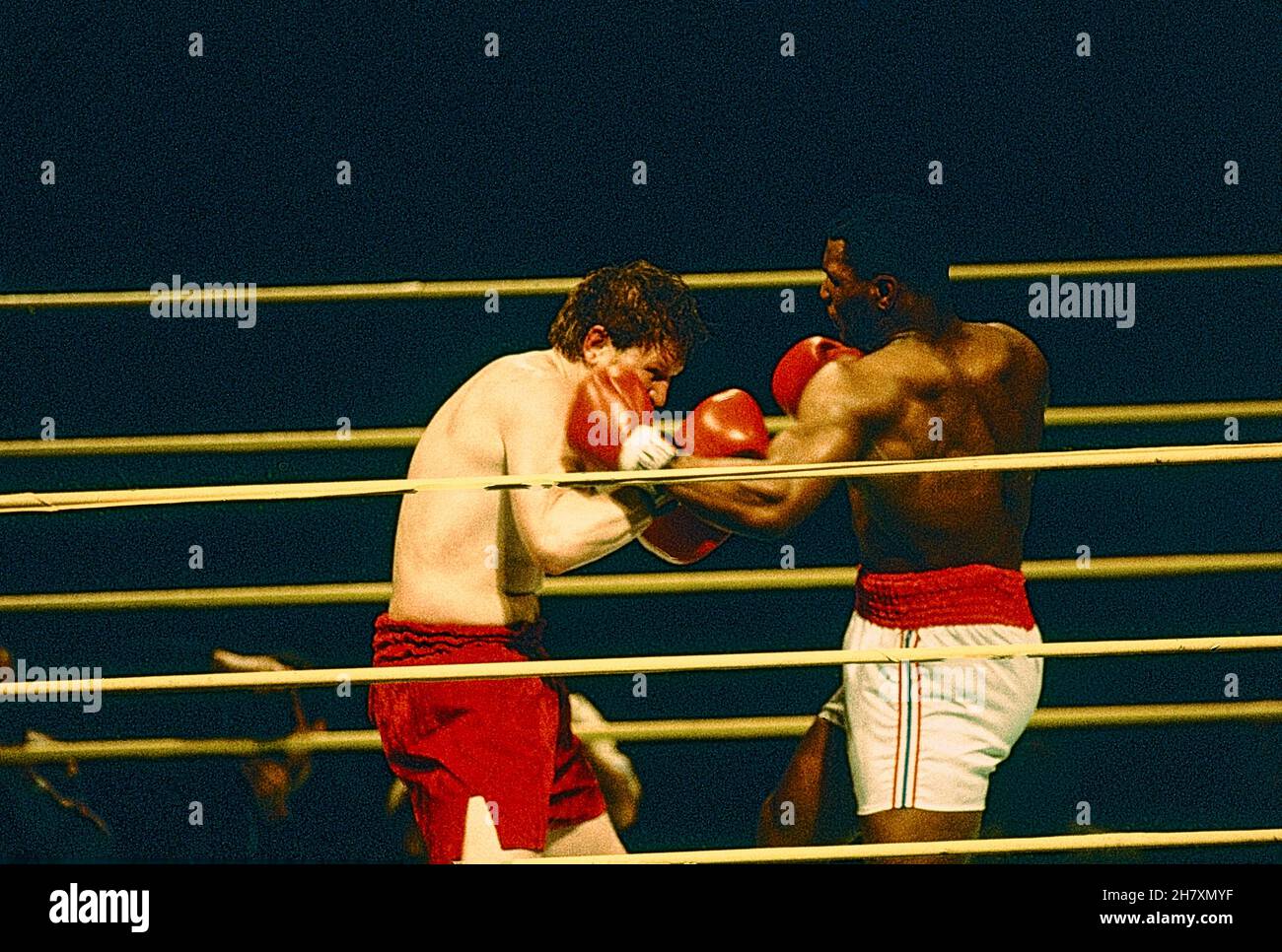 Mike Tyson vs. Steve Zouski fight at the Nassau Coliseum, Uniondale ...