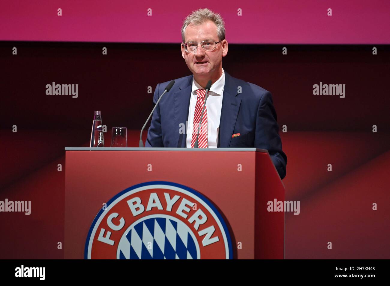 Prof. Dr. Dieter MAYER (Vice President FCB) at the lectern. Annual ...