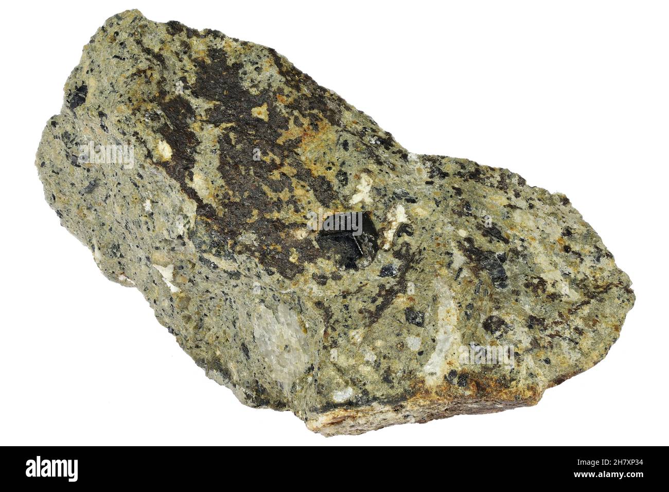 melanite on phonolite matrix from Oberbergen, Kaiserstuhl, Germany ...