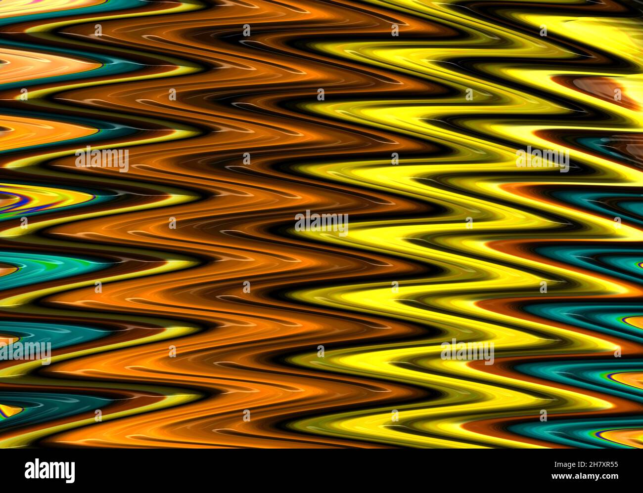 Multicolor zigzag waves abstract structure Stock Photo - Alamy