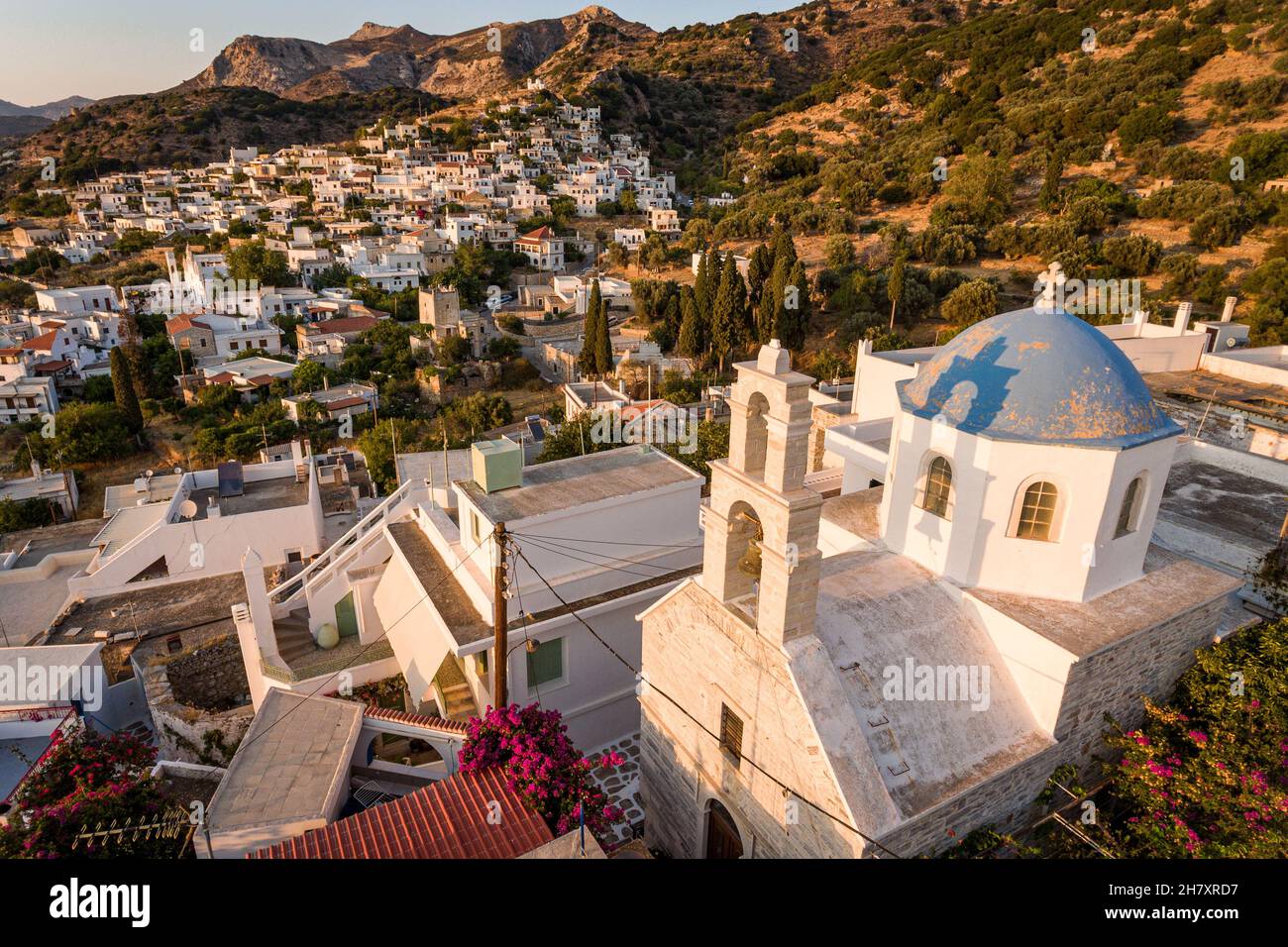 FIloti village Naxos Cyclades Greece Stock Photo - Alamy