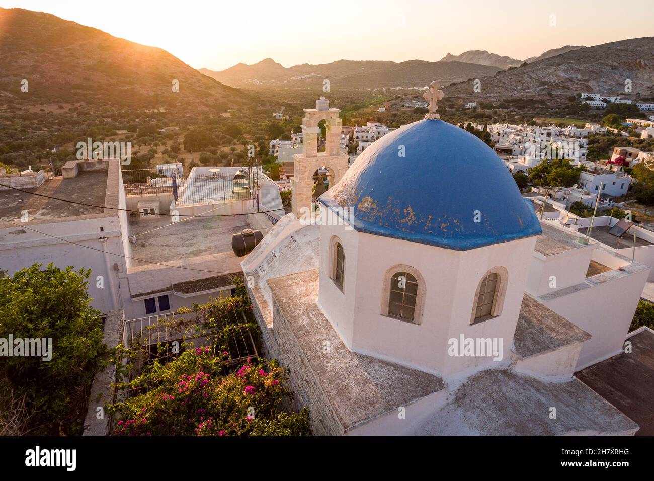 FIloti village Naxos Cyclades Greece Stock Photo - Alamy