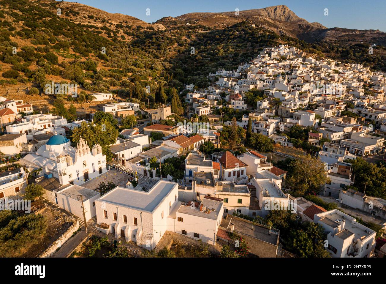 FIloti village Naxos Cyclades Greece Stock Photo - Alamy