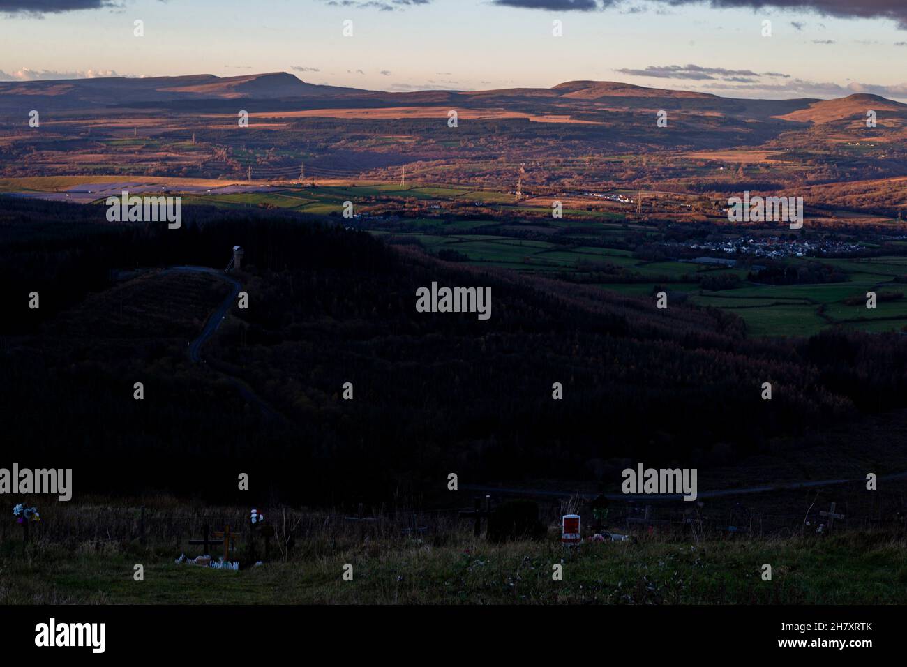 A view of the Zip World at Tower Colliery on the 21st November 2021 ...