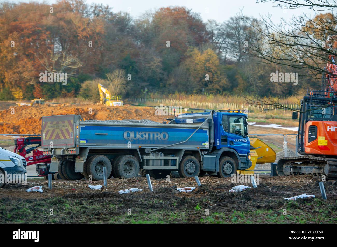 Great Missenden, UK. 25th November, 2021. Acres of countryside are ...