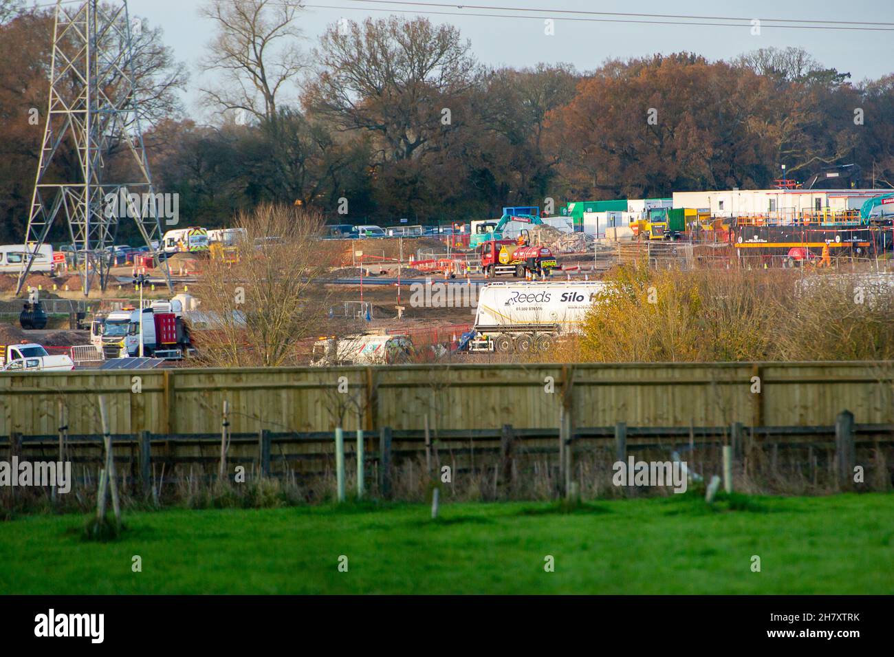 Great Missenden, UK. 25th November, 2021. Acres of countryside are ...