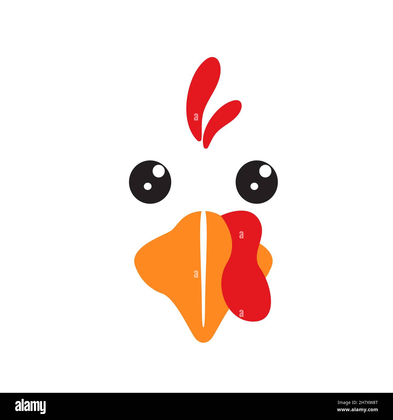 Turkey face thanksgiving mascot character funny vector icon mask design ...