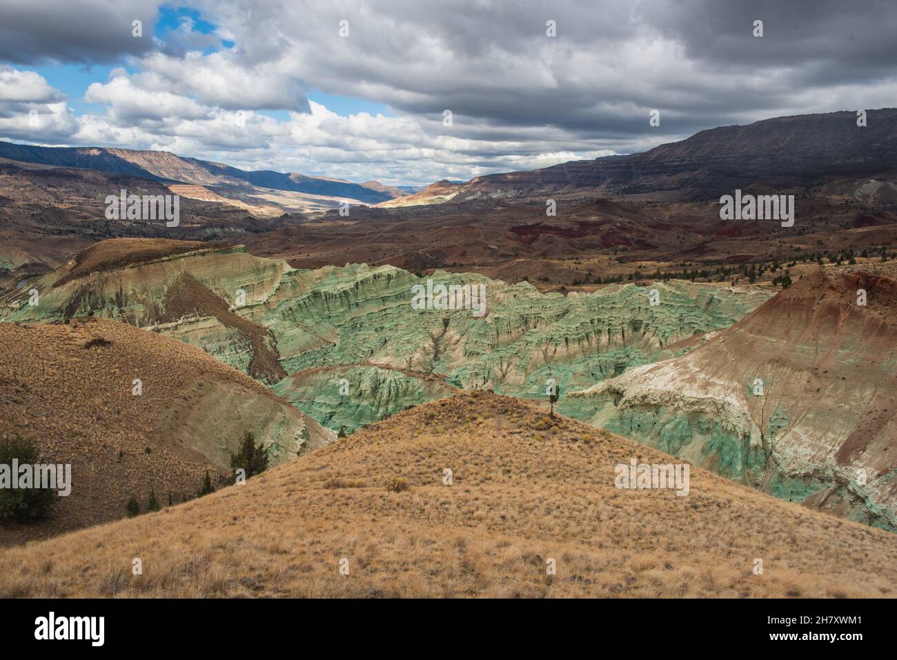 The Blue bassin as seen from the trail's overlook Stock Photo - Alamy
