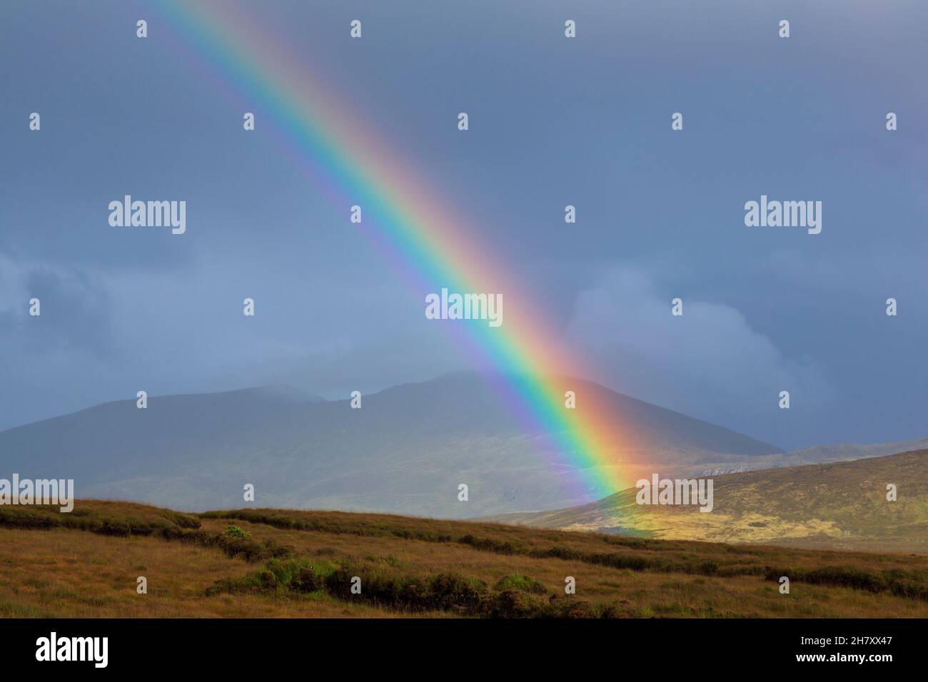 Rainbow over Ballycroy, County Mayo, Ireland Stock Photo - Alamy