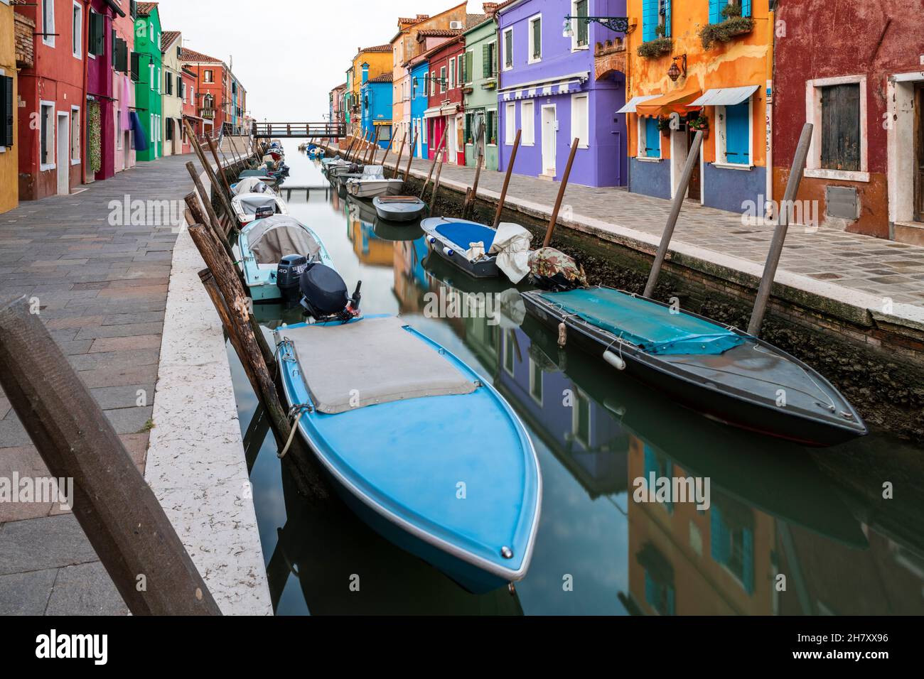 The magical colors of Burano and the Venice lagoon Stock Photo - Alamy