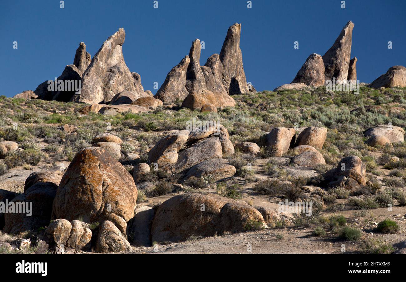 Alabama Hills and the SIerras Stock Photo - Alamy
