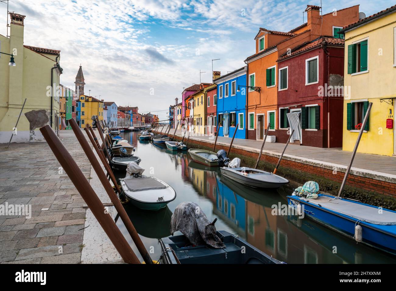 The magical colors of Burano and the Venice lagoon Stock Photo - Alamy