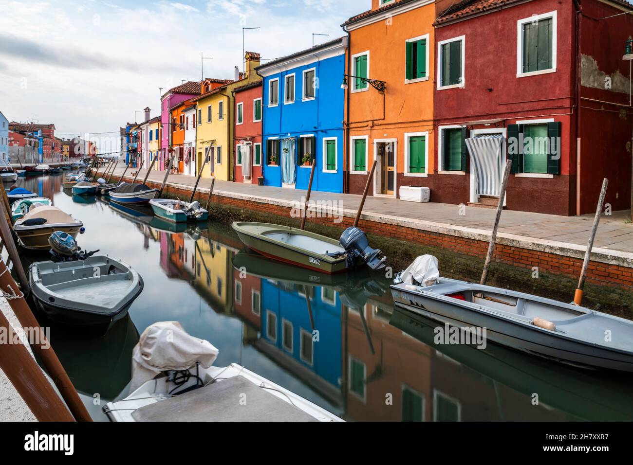 The magical colors of Burano and the Venice lagoon Stock Photo - Alamy