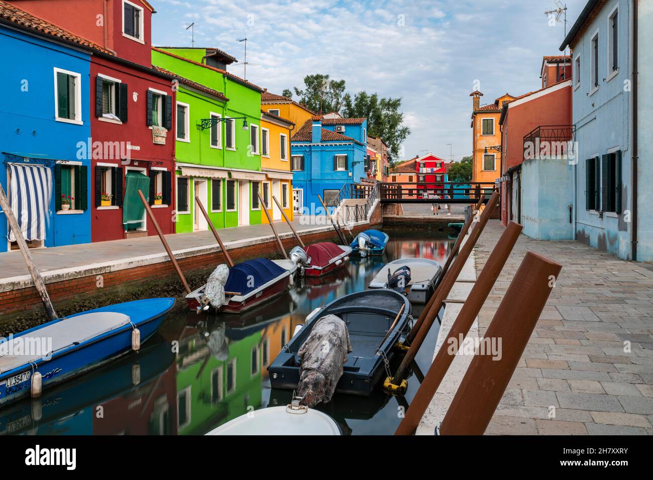 The magical colors of Burano and the Venice lagoon Stock Photo - Alamy
