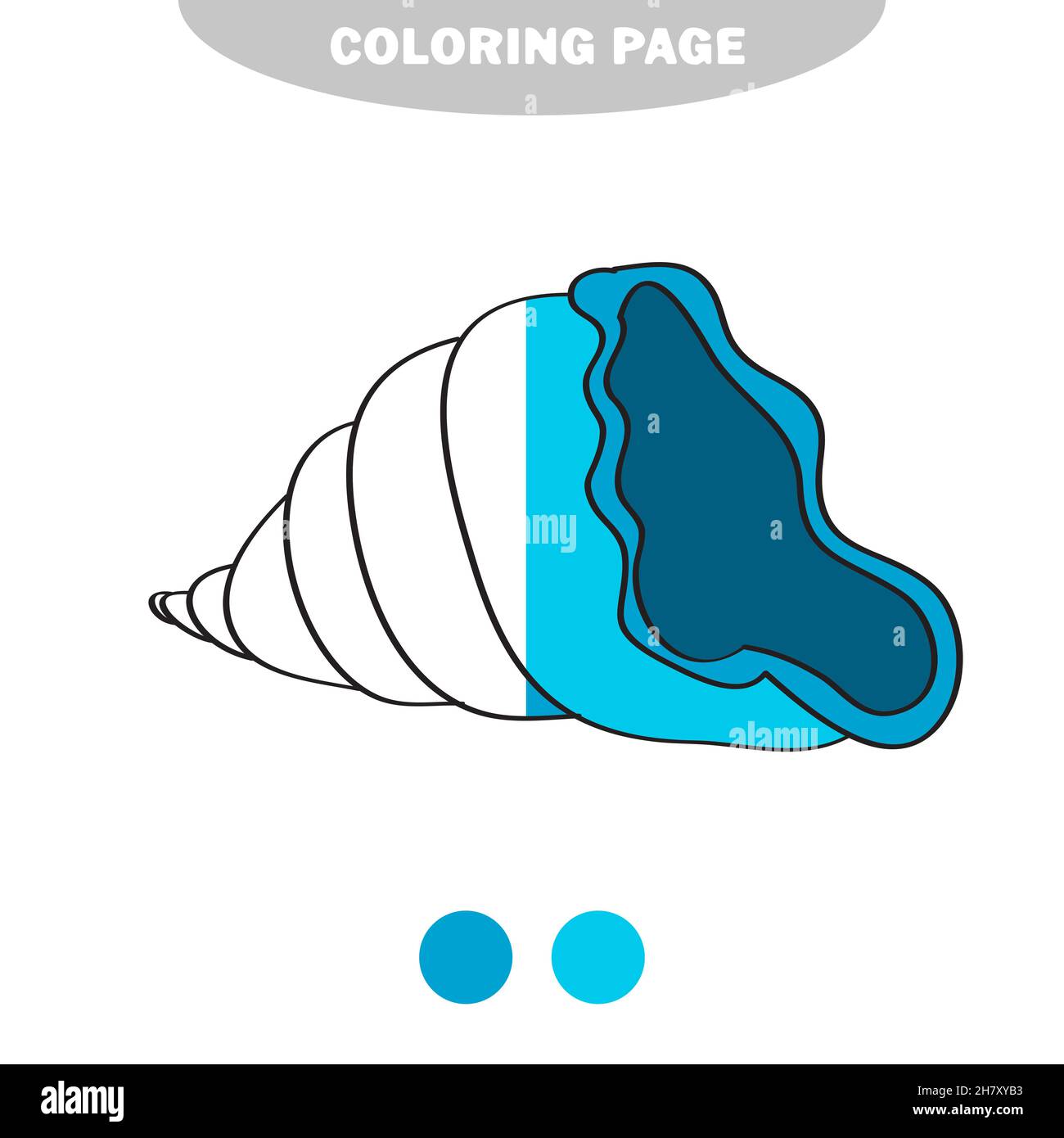 Seashell Coloring Sheet