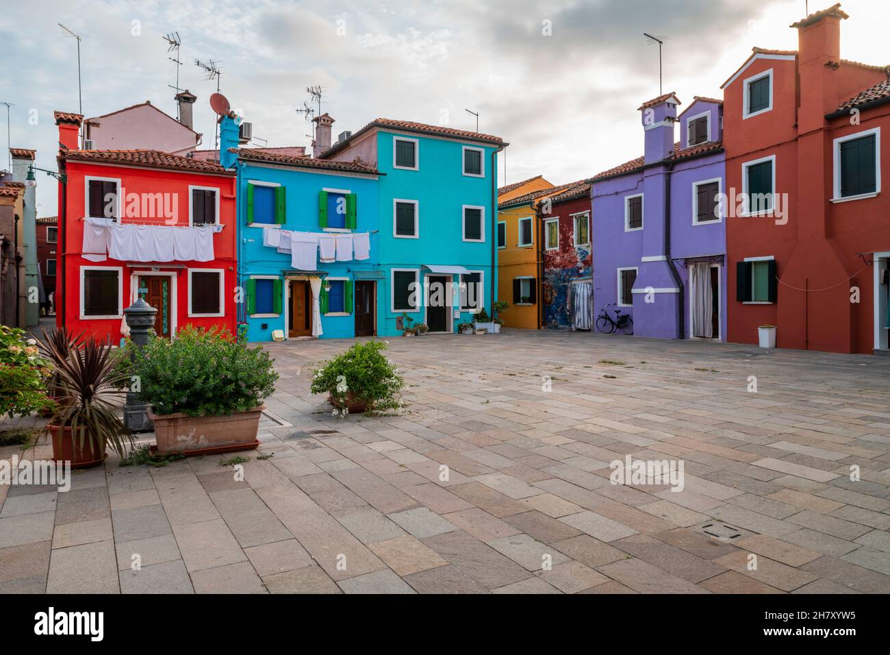 The magical colors of Burano and the Venice lagoon Stock Photo - Alamy