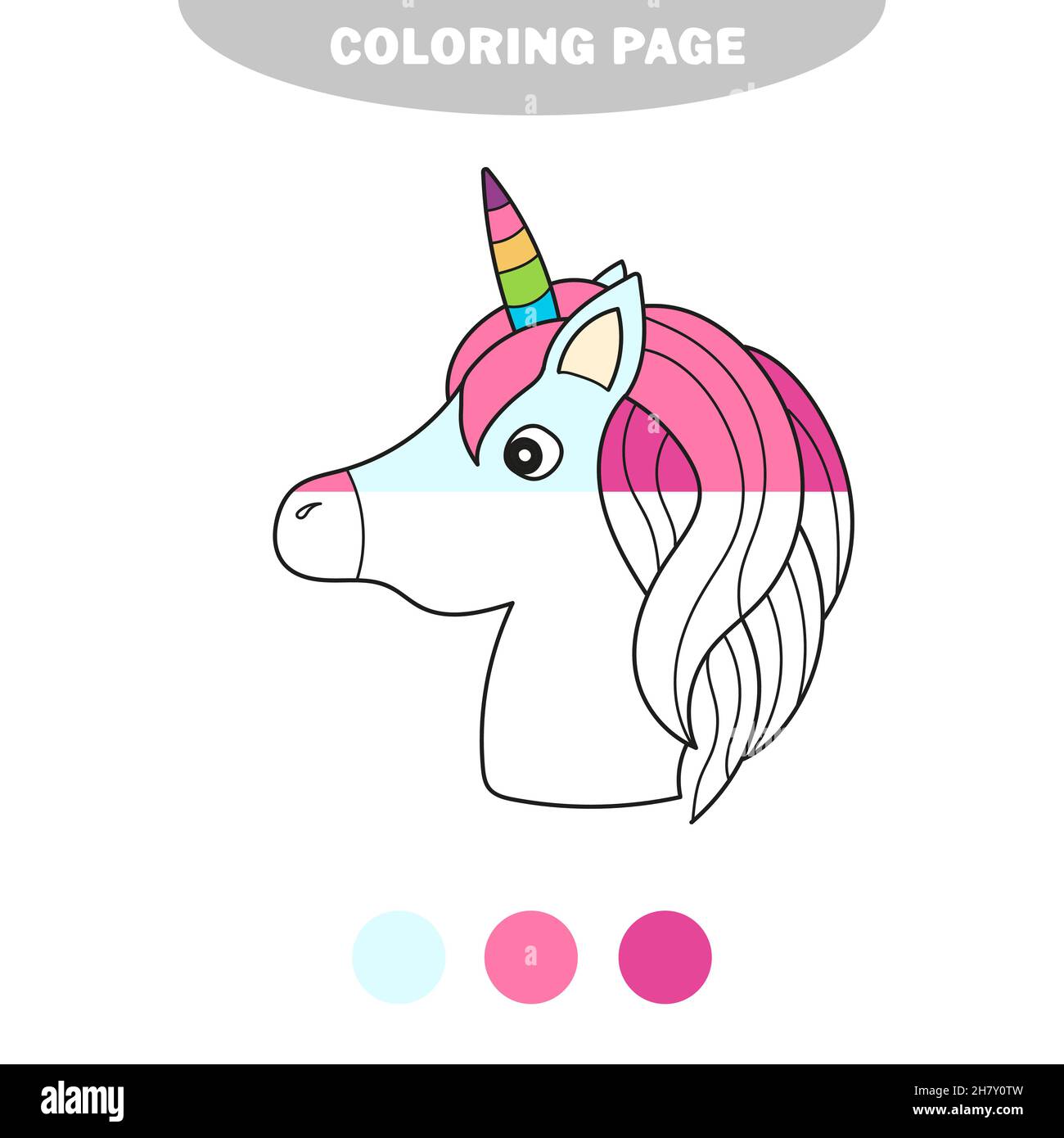 Unicorn Drawing In Color