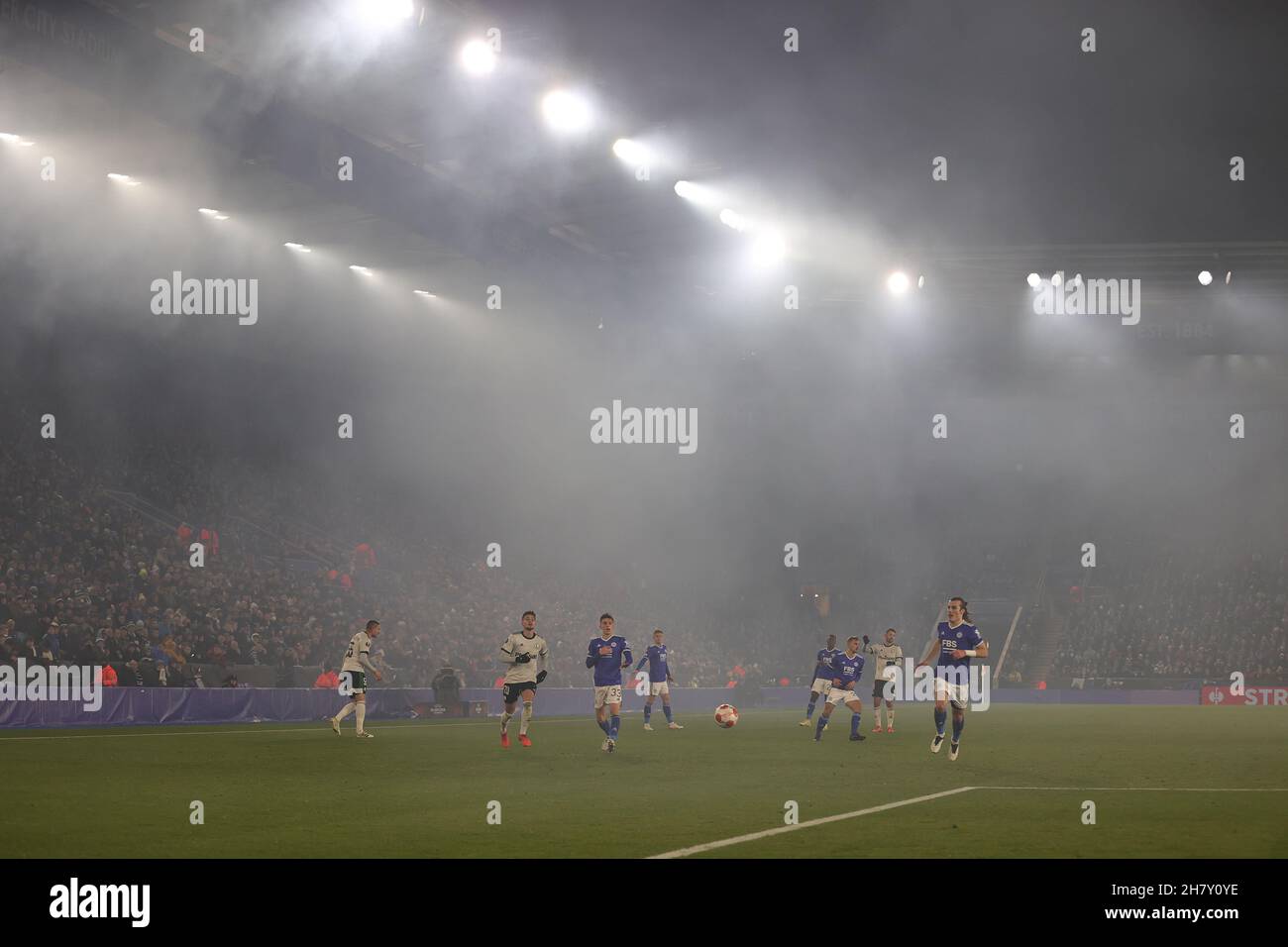 Stadium view football flares soccer hi-res stock photography and images ...