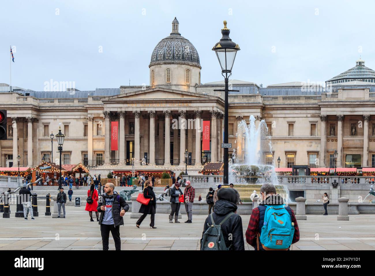 The national gallery is an art museum in trafalgar square hi-res stock ...