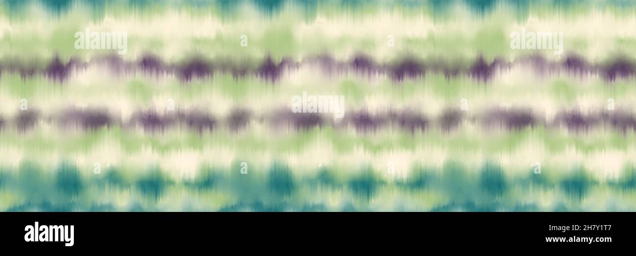 Seamless funky striped tie dye motif print border for surface design ...