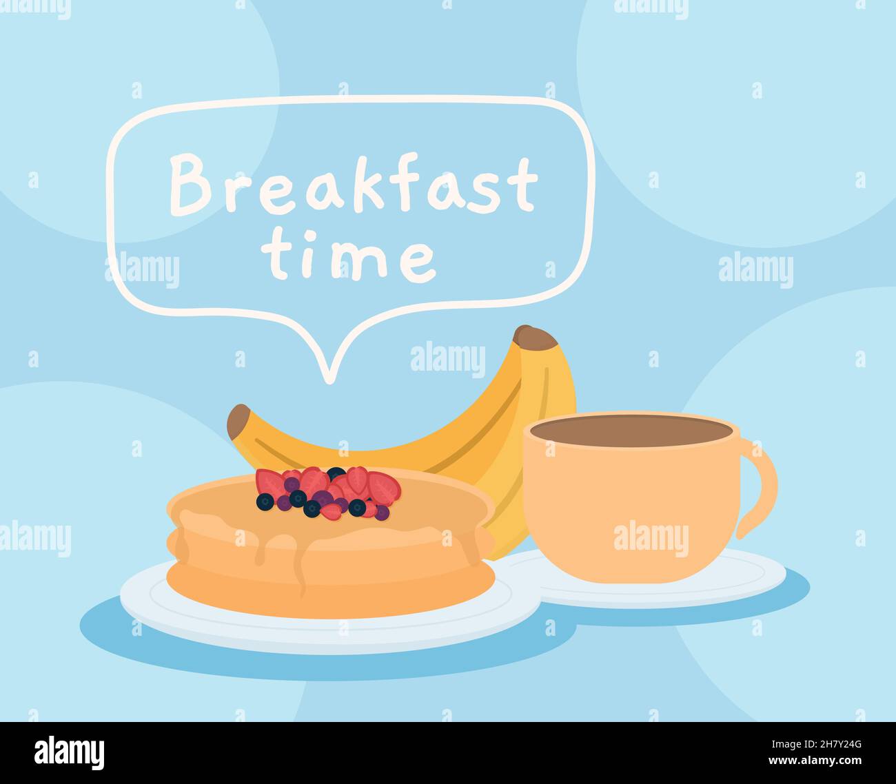 breakfast time poster Stock Vector Image & Art - Alamy