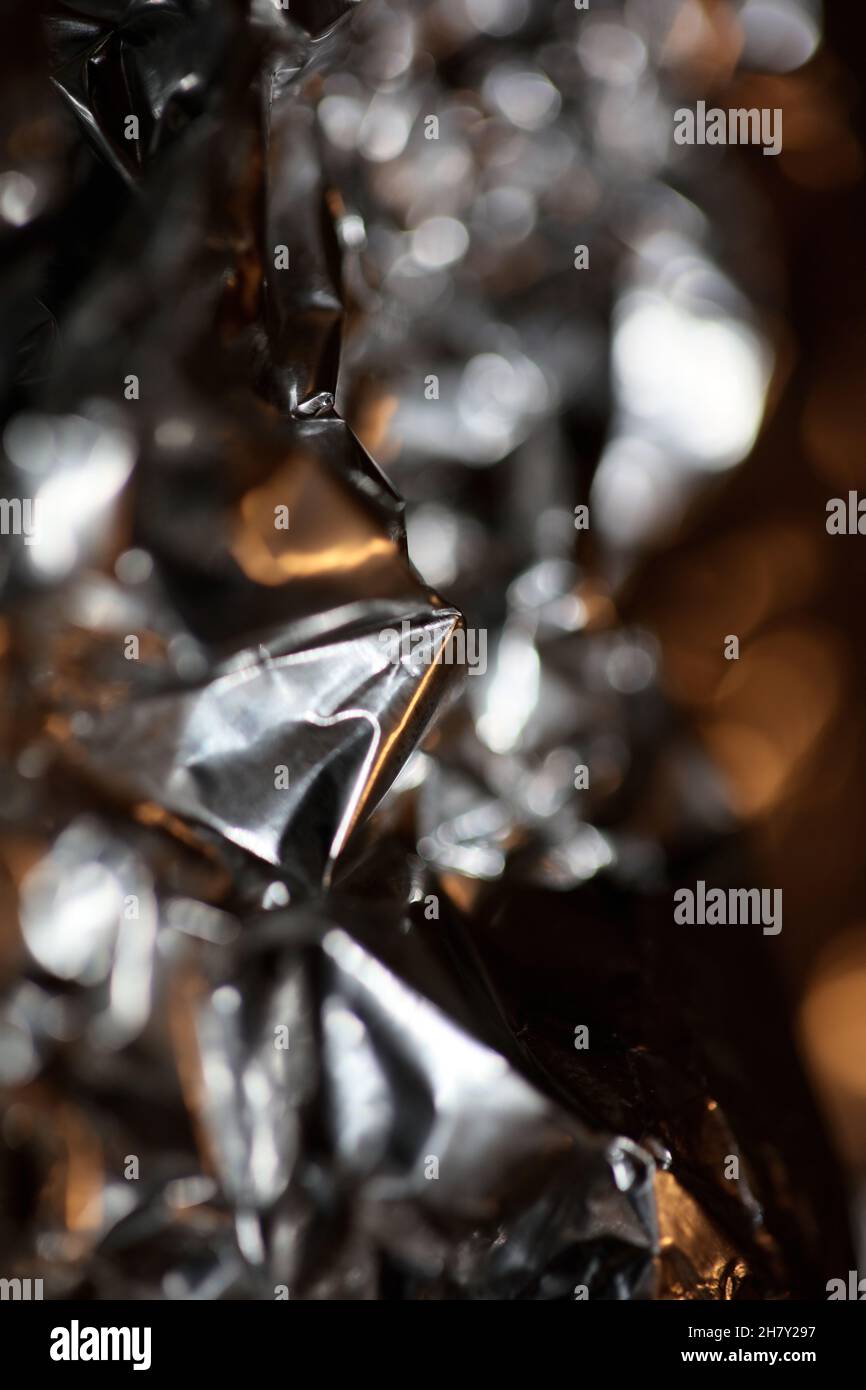 Aluminum paper abstract background close up high quality big size print ...