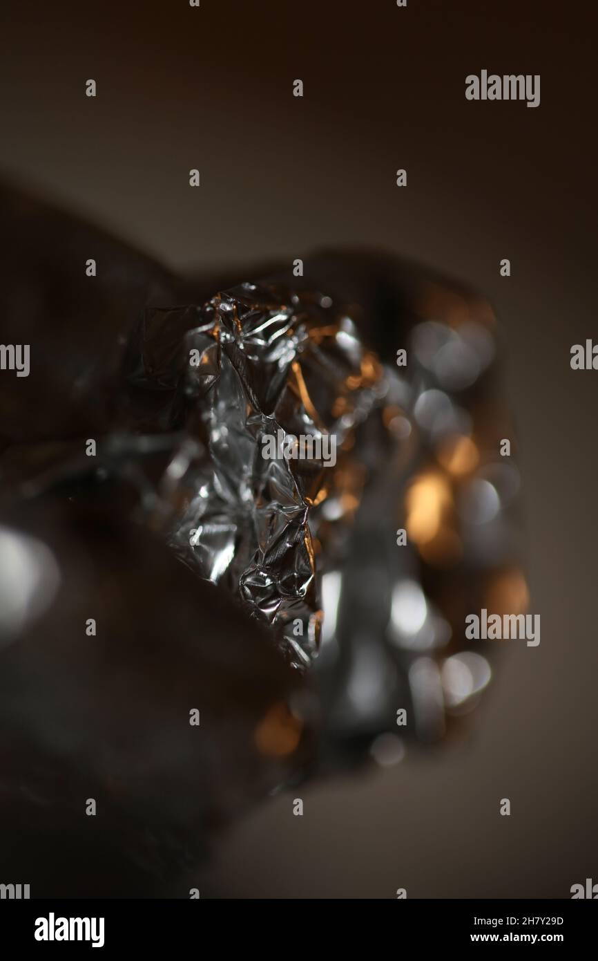 Aluminum paper abstract background close up high quality big size print ...