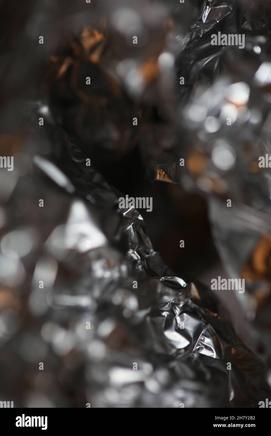 Aluminum paper abstract background close up high quality big size print ...