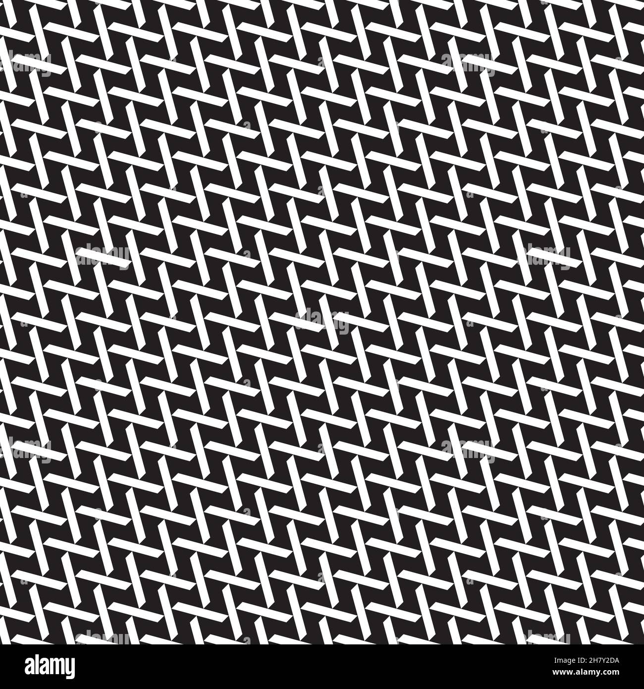 Seamless Abstract Geometric Interlocking Zig Zag Pattern Stock Vector