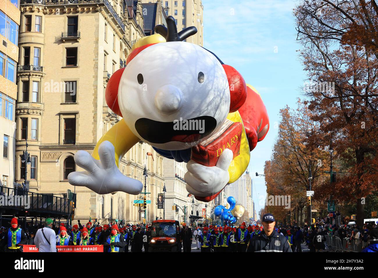 New York, N.Y/USA – 25th Nov. 2021: The Diary of a Wimpy Kid balloon is ...
