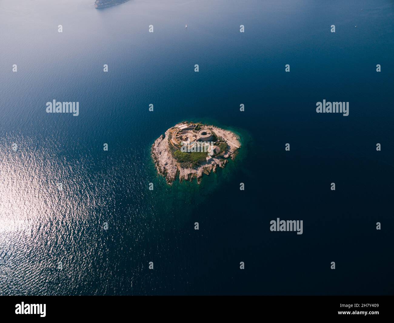 Aerial view mamula island hi-res stock photography and images - Alamy