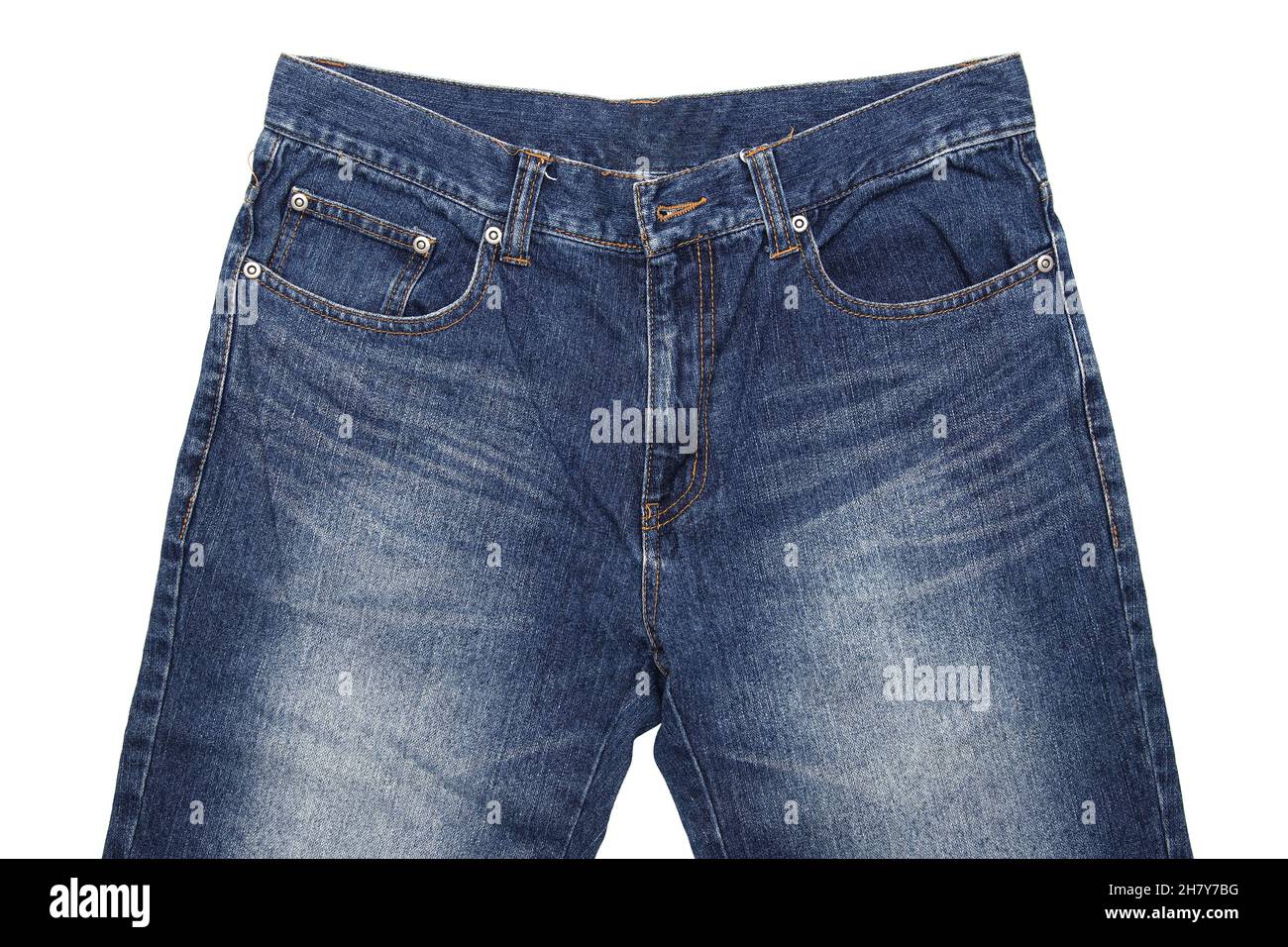 Blue denim jeans texture with zipper hi-res stock photography and ...