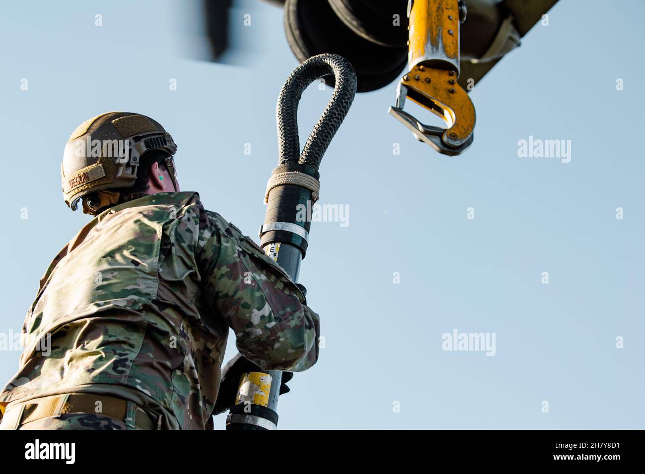 An Airman from the 820th Base Defense Group, 93d Air Ground Operations ...