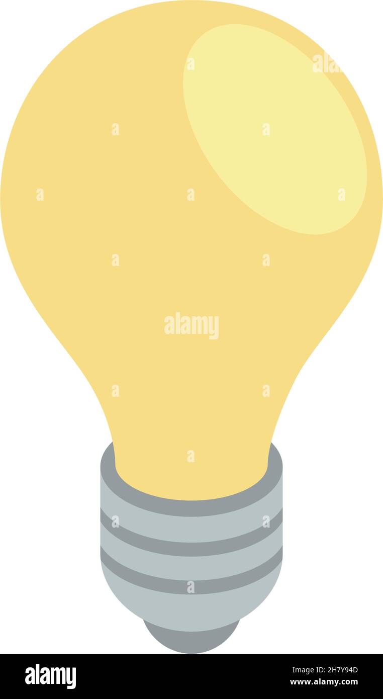 light bulb isometric Stock Vector Image & Art - Alamy