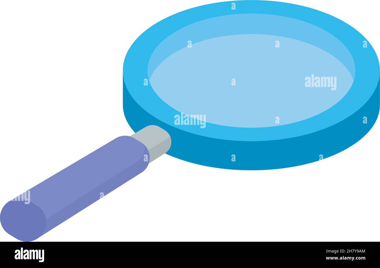magnifying glass isometric Stock Vector Image & Art - Alamy