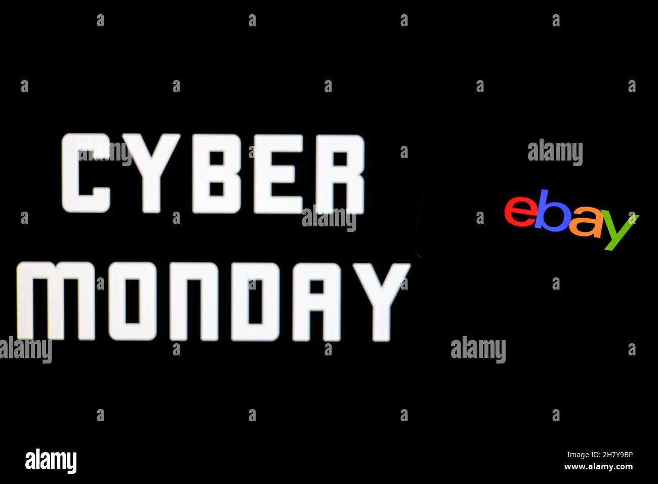 Ebay logo seen displayed on a smartphone Stock Photo - Alamy