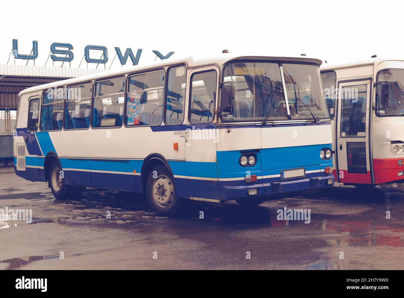 Communist bus station Stock Photo - Alamy