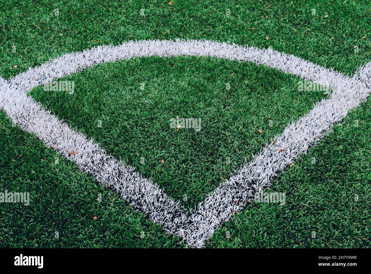 Corner of a football field Stock Photo - Alamy