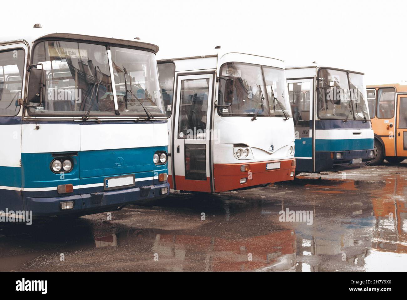 Communist bus station Stock Photo - Alamy