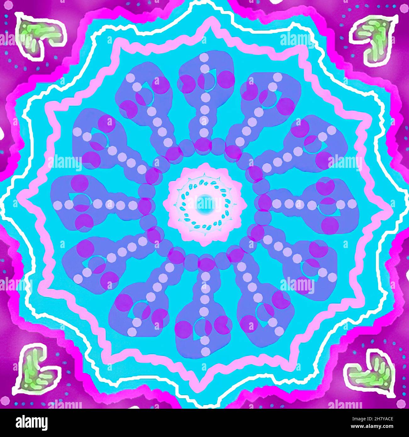 Multicolor mandala abstract illustration high resolution background ...