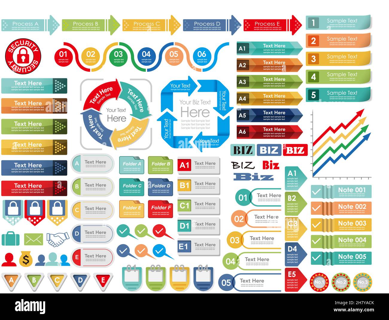 Set Of Business Info-graphics, Tags, And Icons Isolated On A White ...