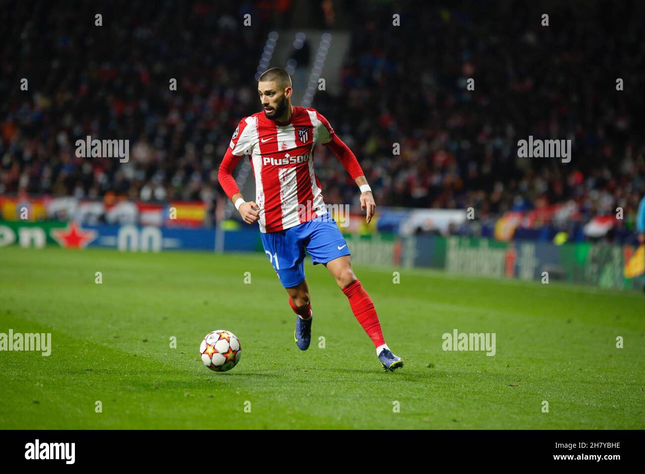 Madrid, Spain. 24th November 2021: Yannick Carrasco during the UEFA ...