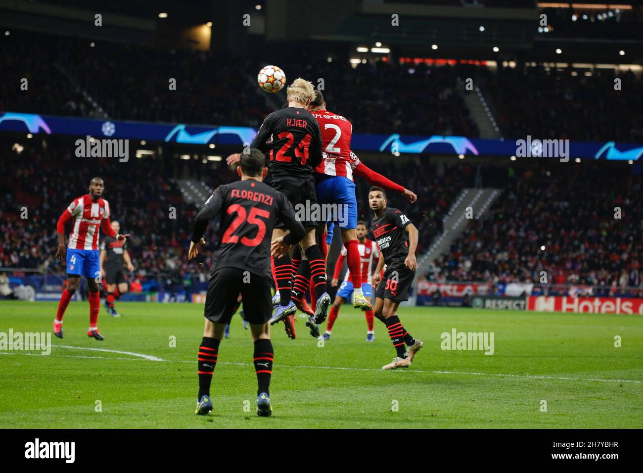 Madrid, Spain. 24th November 2021: Yannick Carrasco during the UEFA ...