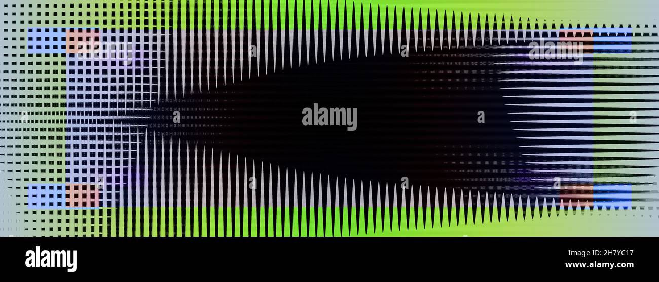 An abstract glitch art border background image Stock Photo - Alamy