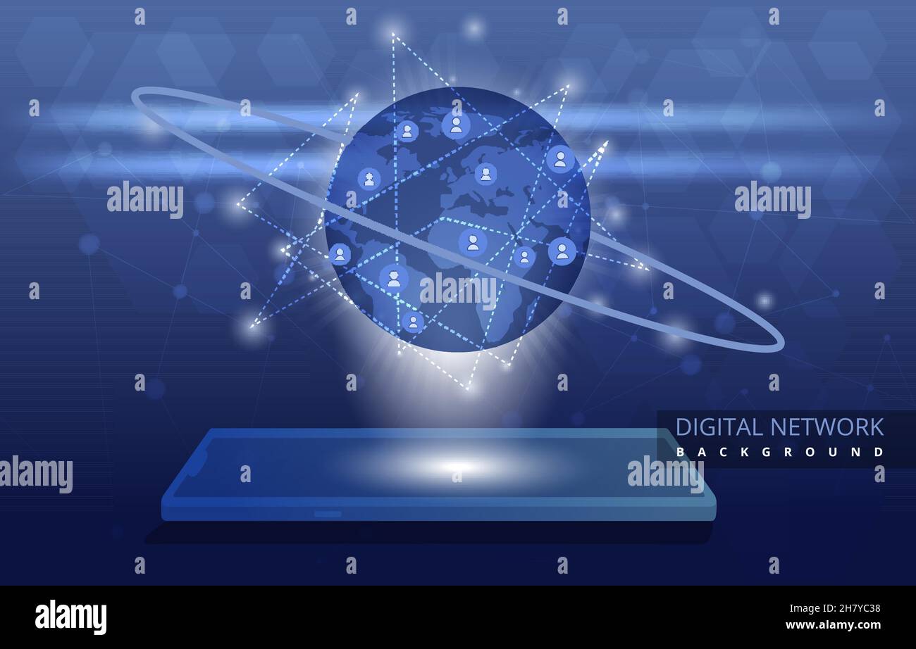 Technology wallpaper hi-res stock photography and images - Alamy