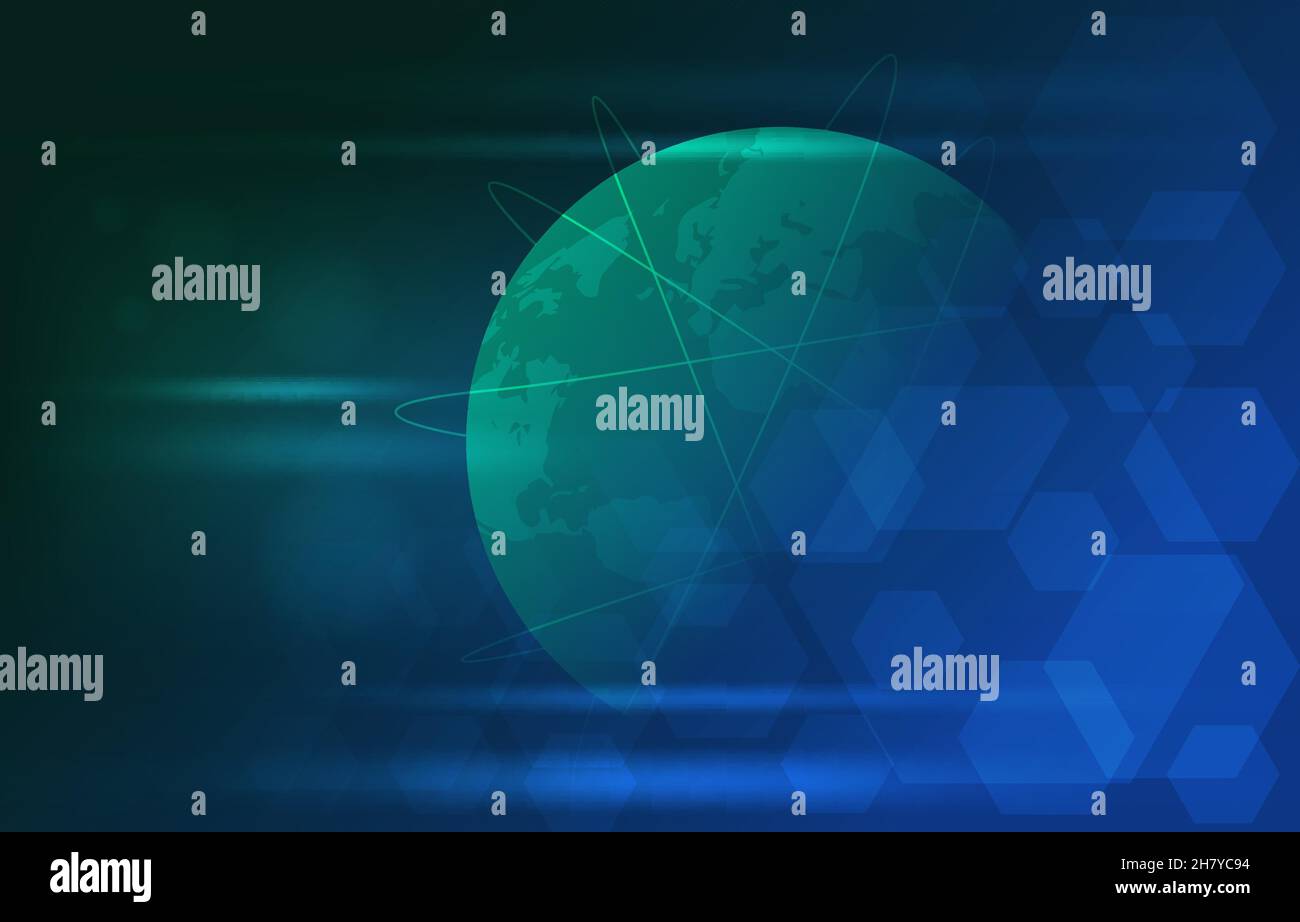 Digital connection globe communication hi-res stock photography and ...