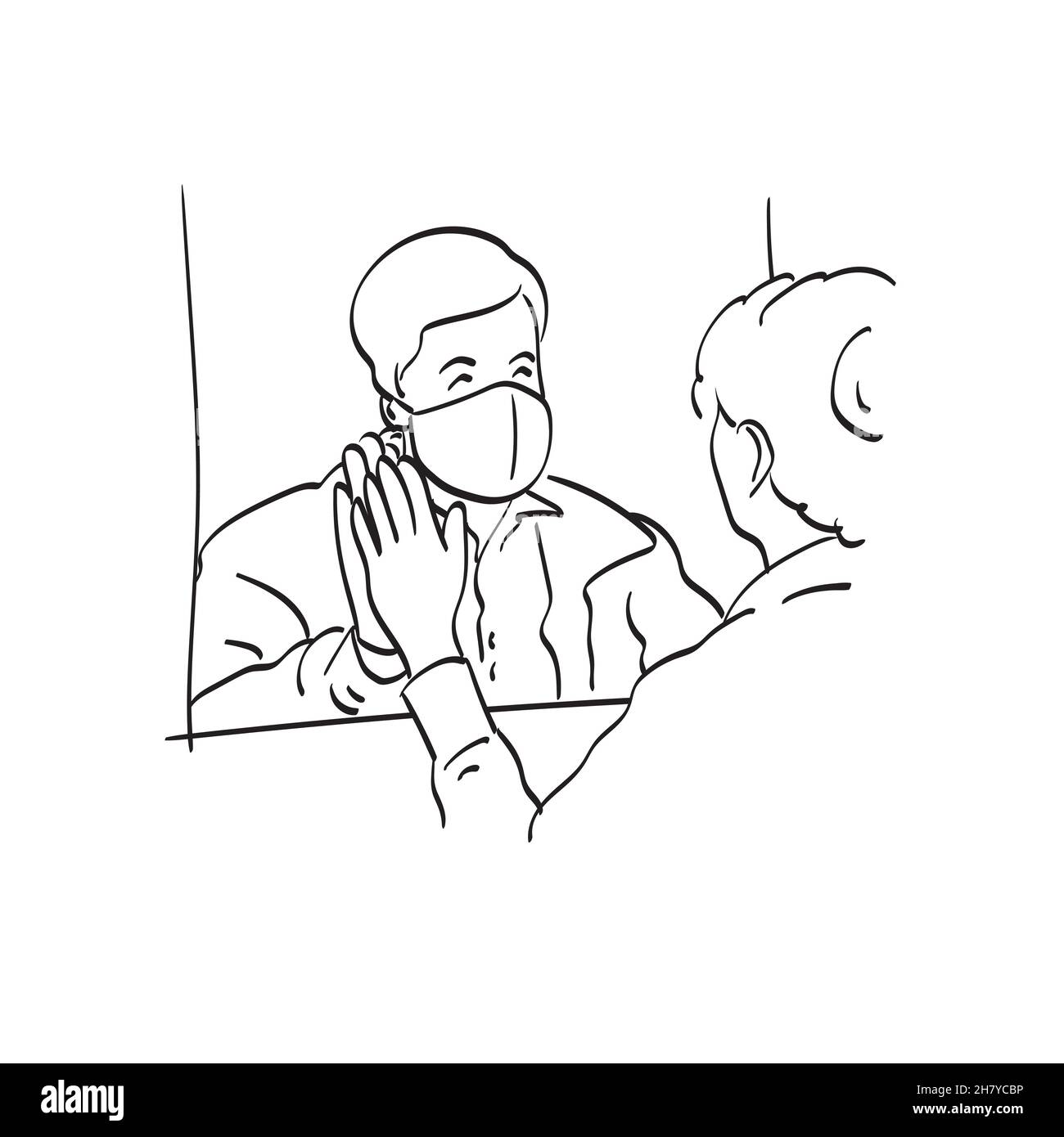 Caucasian self isolation Cut Out Stock Images & Pictures - Alamy