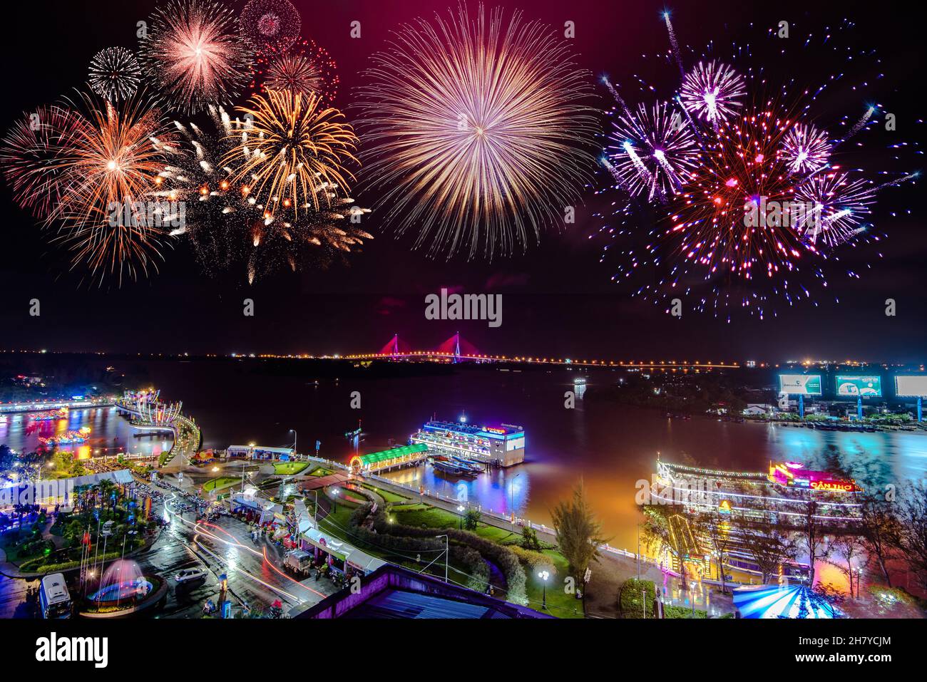 Year celebration firework display hi-res stock photography and images ...