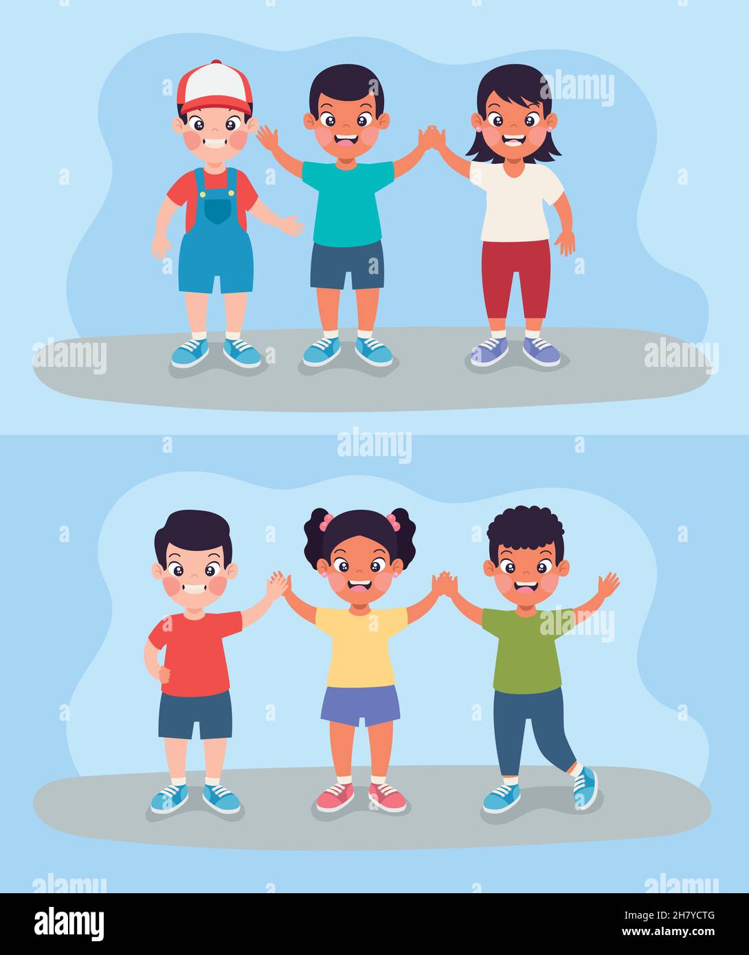 scenes of cute kids Stock Vector Image & Art - Alamy