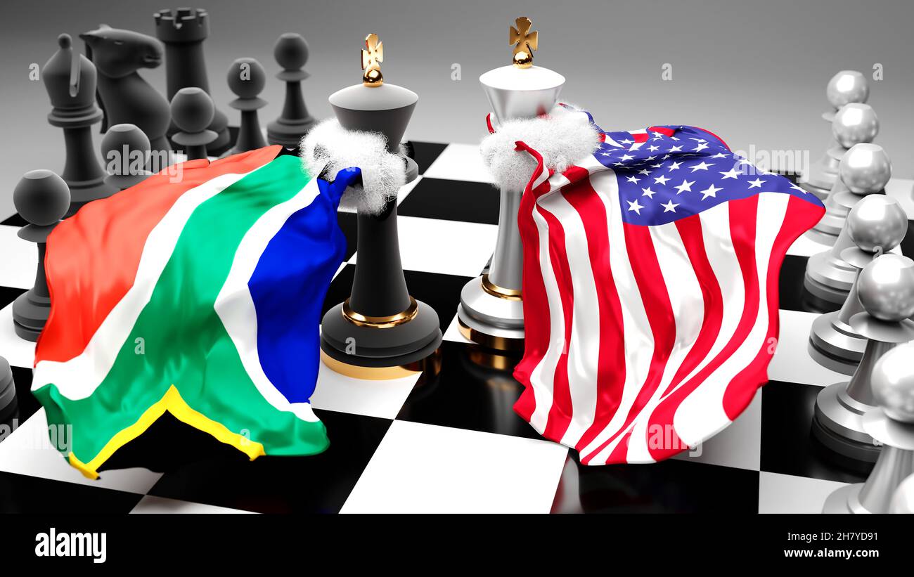 South Africa USA - debate and dialog between those two countries shown ...